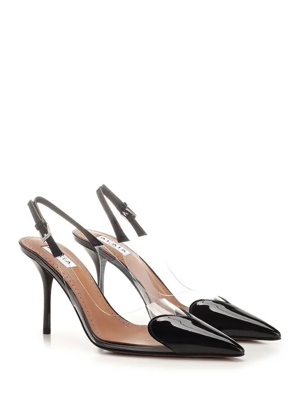 Alaïa Le Cœur Patent Leather Slingback
