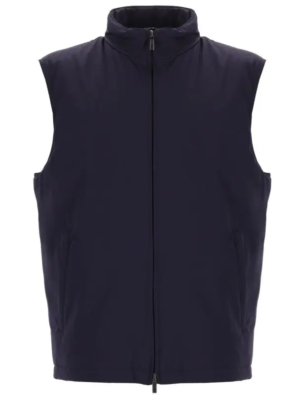 FAY Turtleneck Vest - Blue