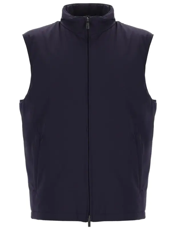 FAY Turtleneck Vest - Blue