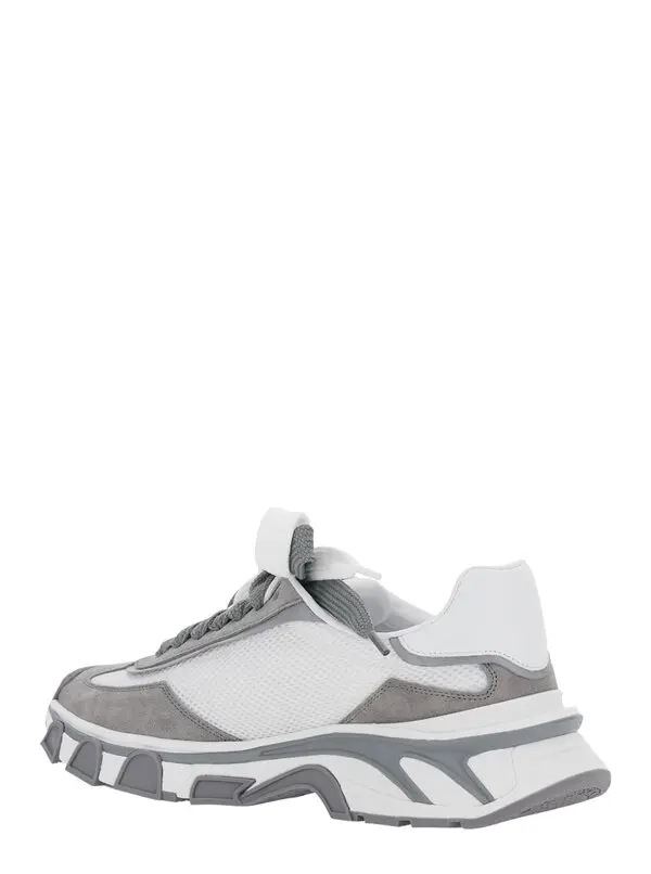 Dolce & Gabbana Leather Low Top Sneakers - Gray