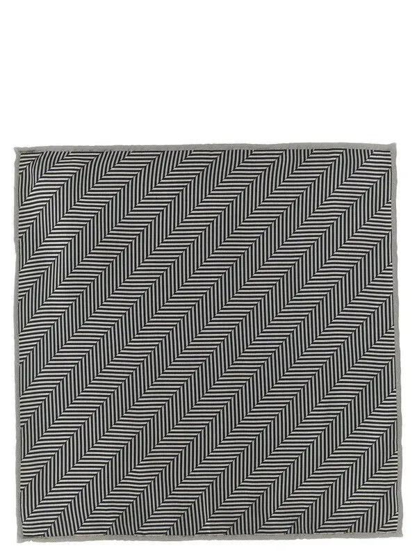 Brunello Cucinelli Chevron Pocket Clutch - Gray
