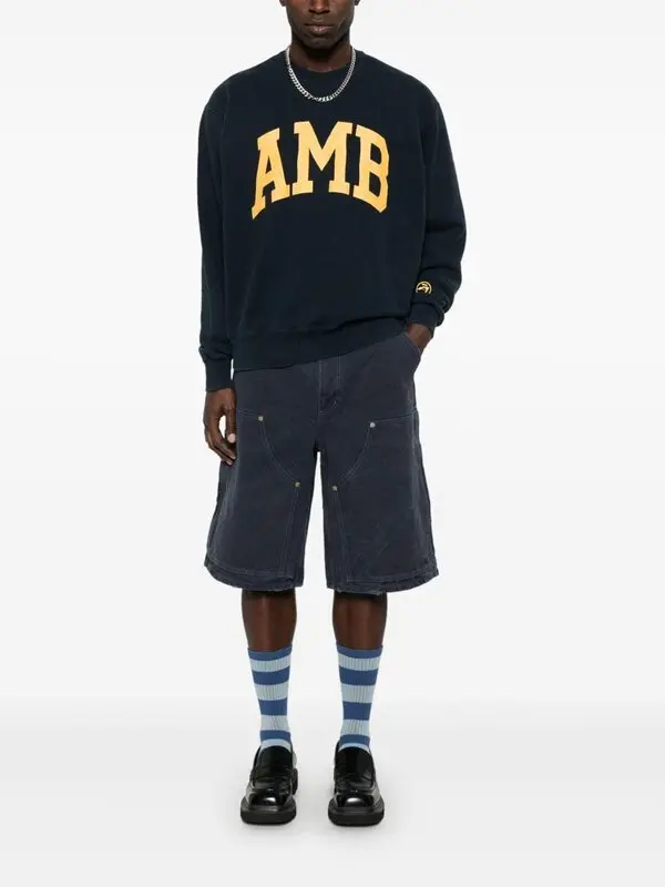 AMBUSH Crewneck Cotton Sweatshirt - Blue