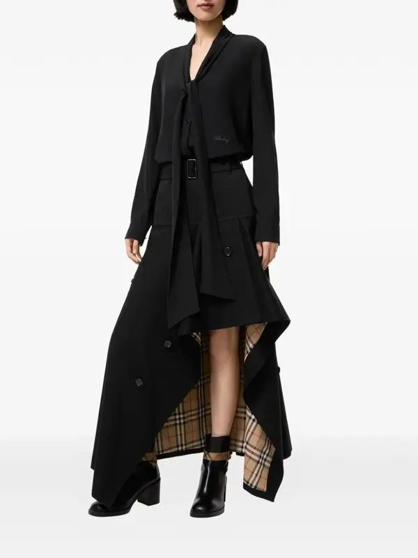 Burberry Asymmetrical Trench Skirt