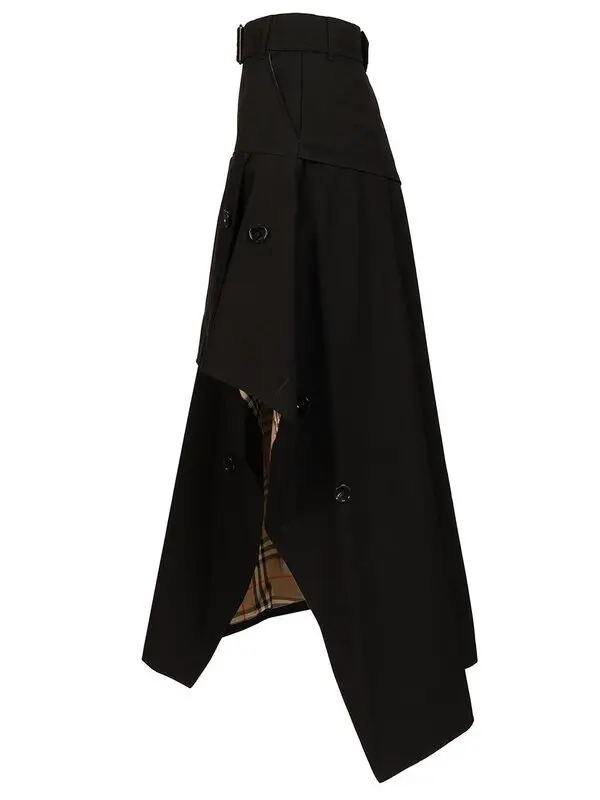 Burberry Asymmetrical Trench Skirt