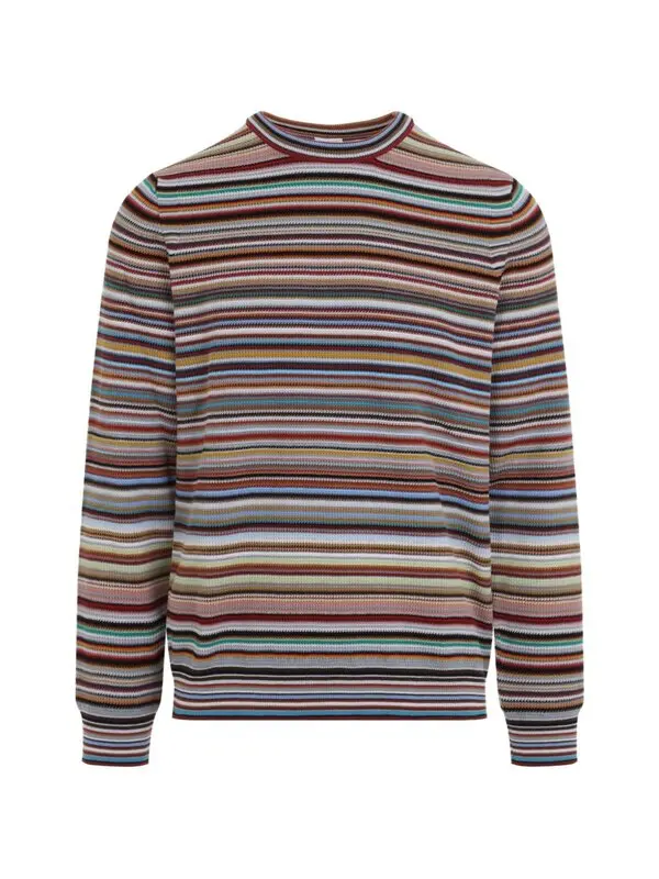 Paul Smith Multicolour Horizontal Stripe Knitwear - Multicolor