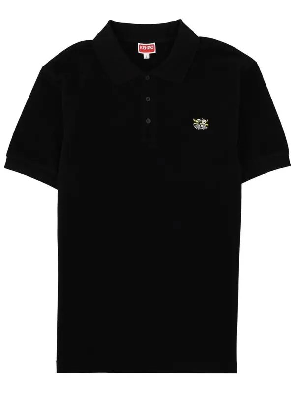 Kenzo Polo With Logo - Black