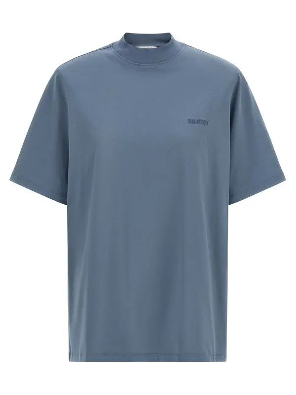 Attico Mock-neck T-shirt - Blue