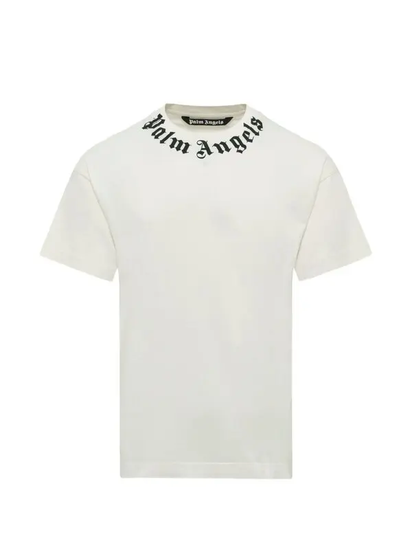 Palm Angels Logo Cotton T-shirt - Multicolor
