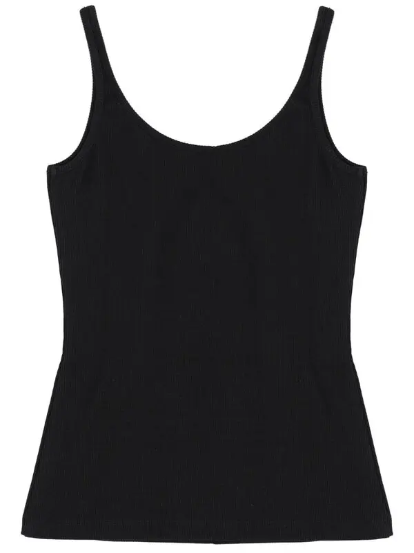 Off-White Tank Top With Logo - Black