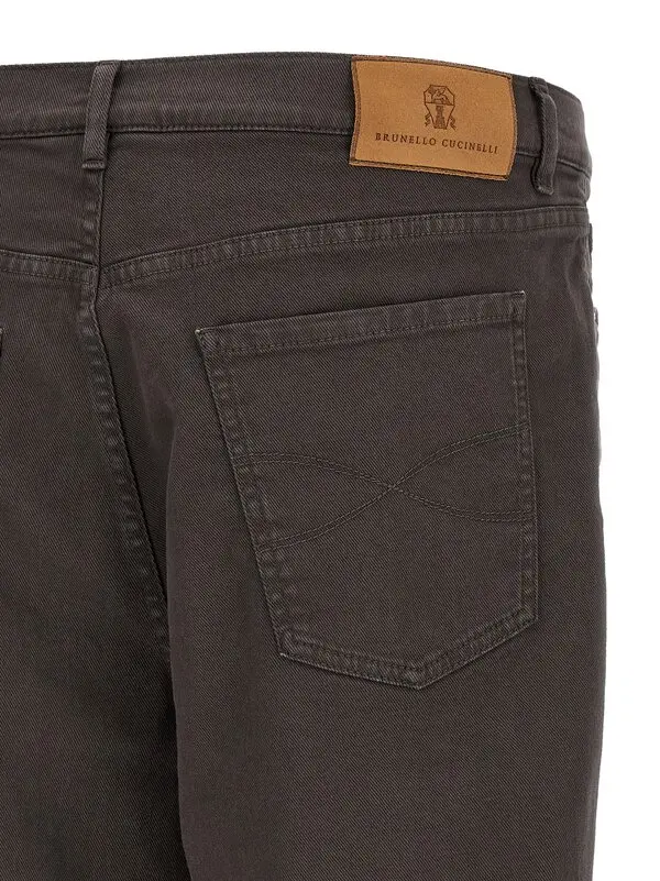 Brunello Cucinelli Garment-dyed Denim Jeans