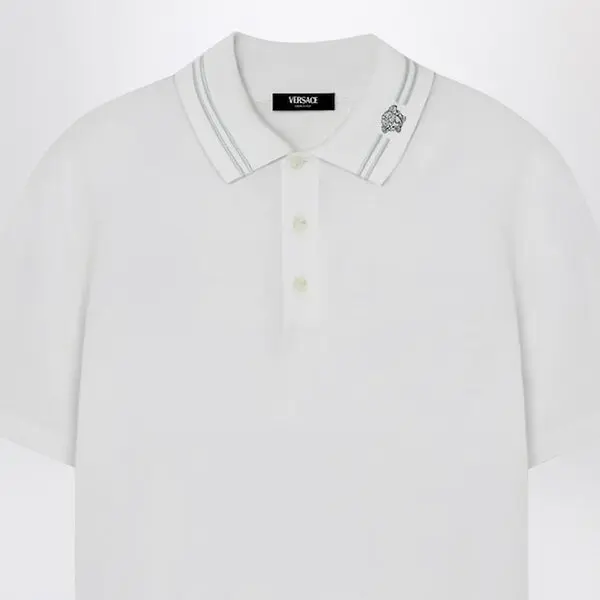 Versace Polo Shirt With Medusa Embroidery
