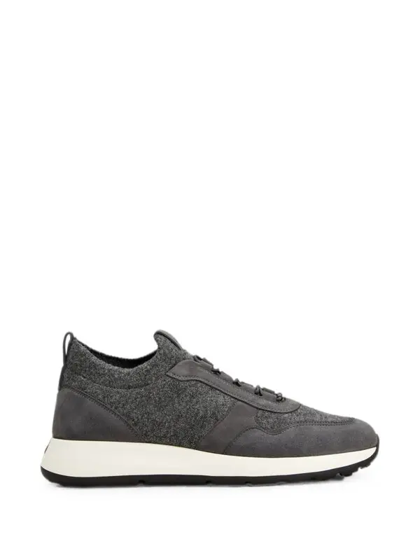 TOD'S Leather And Knit Sneakers - Multicolor