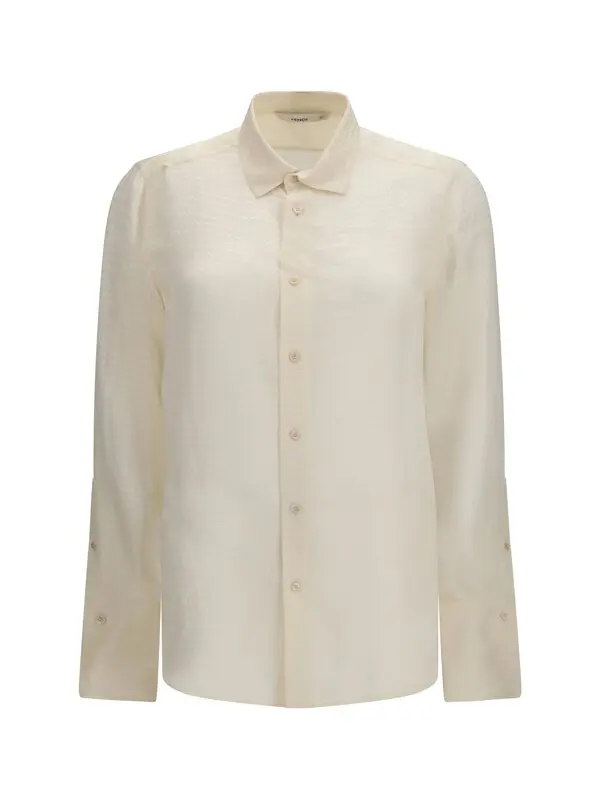 Fendi Jacquard Silk Shirt - Multicolor