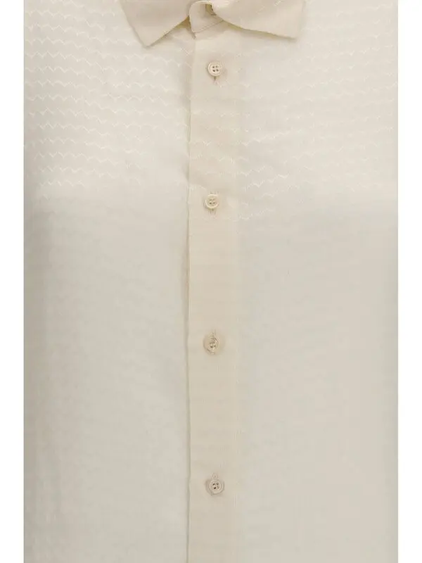 Fendi Jacquard Silk Shirt - Multicolor