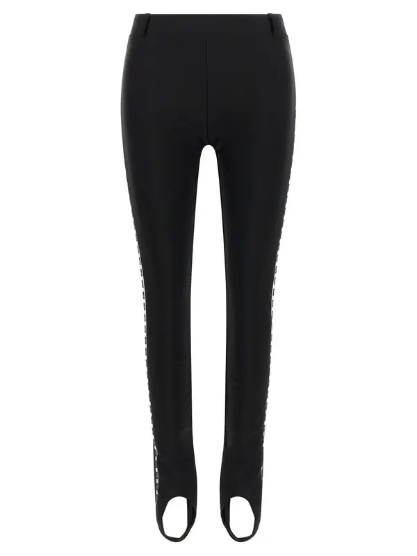 Moschino Leggings With Logo Side Band - Multicolor