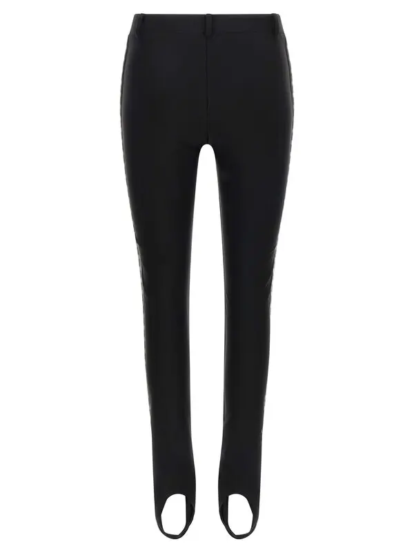 Moschino Leggings With Logo Side Band - Multicolor