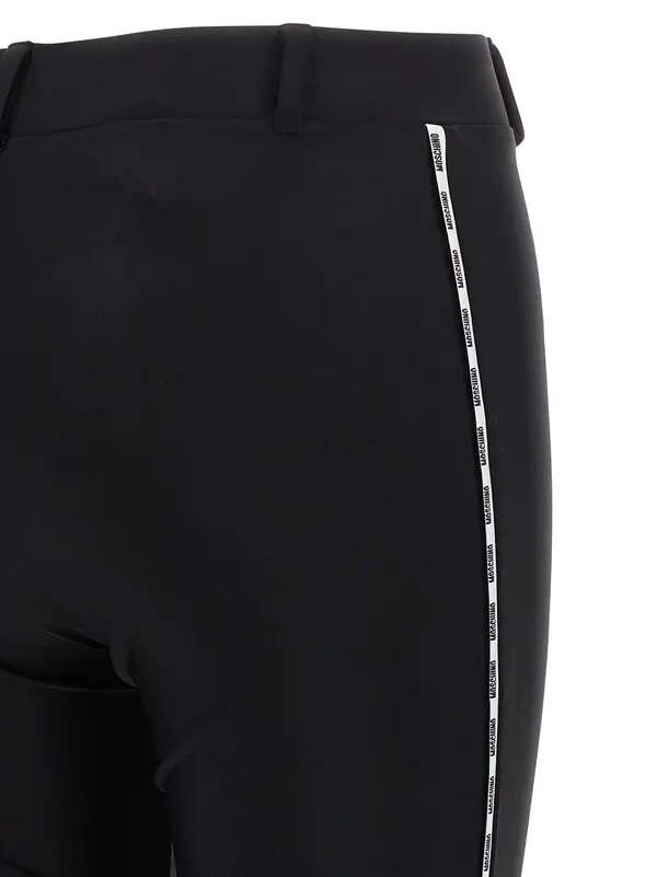 Moschino Leggings With Logo Side Band - Multicolor