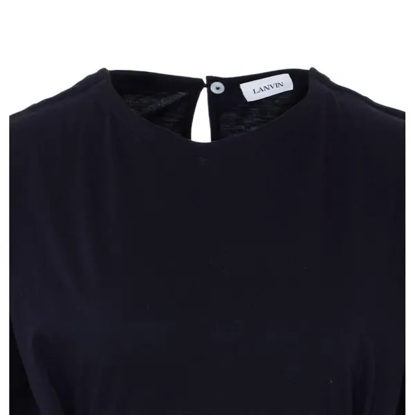 LANVIN Belted Cotton And Silk T-shirt