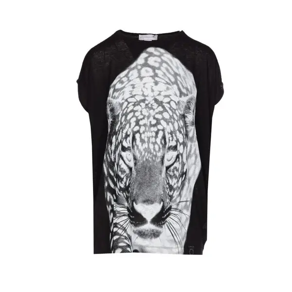 Stella McCartney Cloud Leopard T-shirt - Black