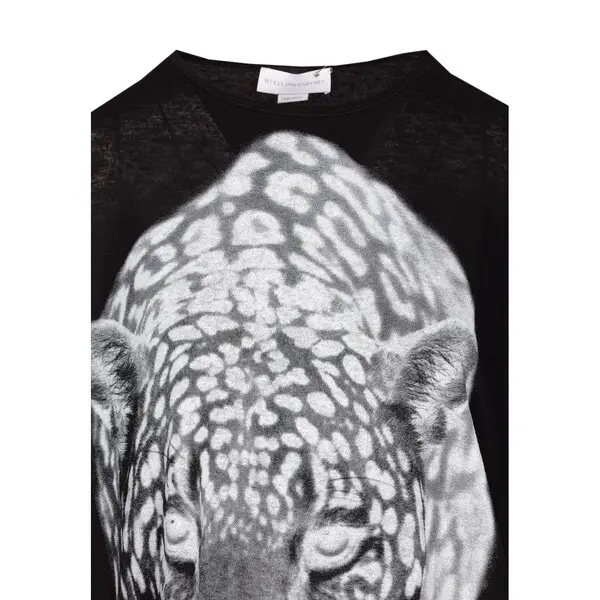Stella McCartney Cloud Leopard T-shirt - Black