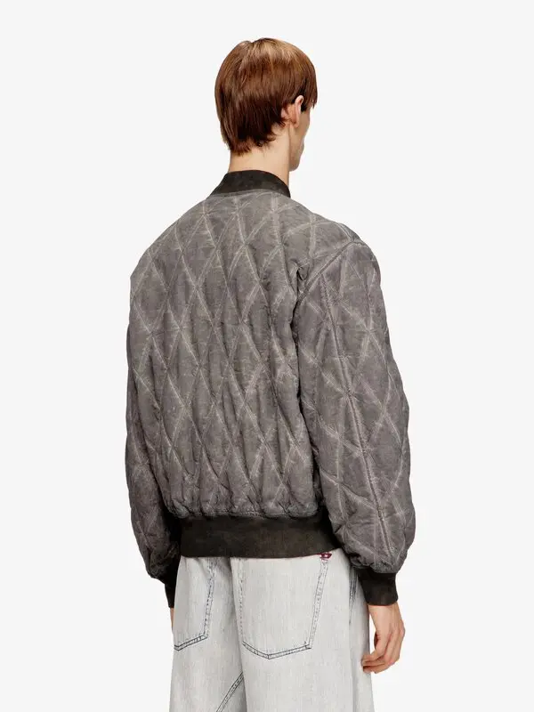 DIESEL® J-type-treat Diamond-quilted Cotton Blend Jacket - Multicolor