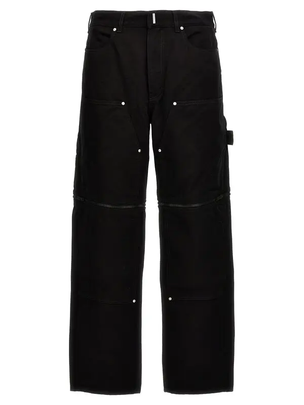 Givenchy Zip Off Carpenter' Jeans - Black