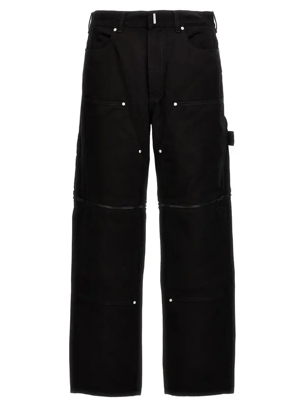 Givenchy Zip Off Carpenter' Jeans - Black