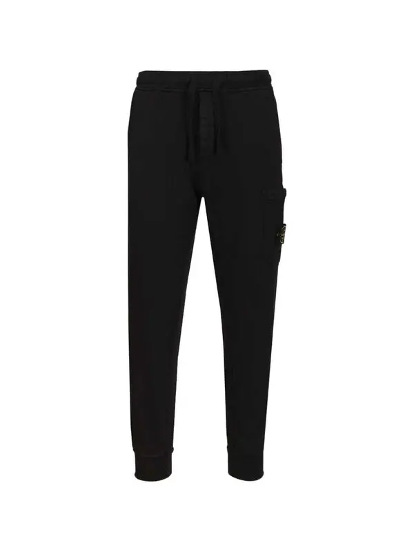 Stone Island Fleece Jogger Pants - Black
