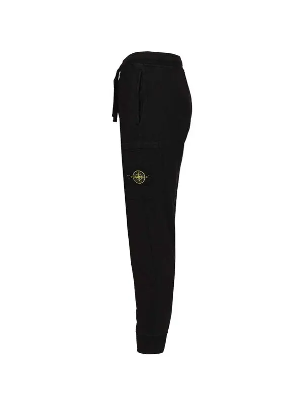 Stone Island Fleece Jogger Pants - Black