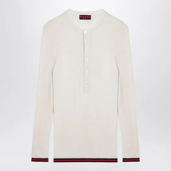 Gucci Silk Jersey With Web Ribbon