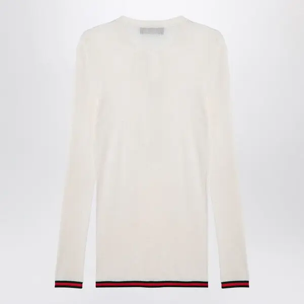 Gucci Silk Jersey With Web Ribbon