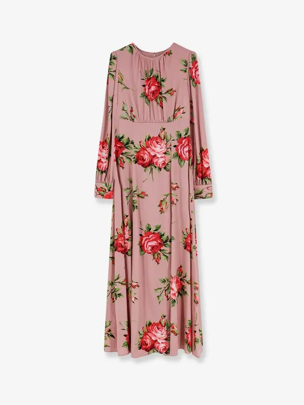 Dolce & Gabbana Silk Maxi Dress - Multicolor