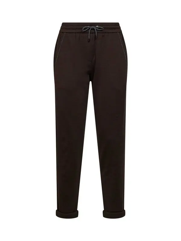 Brunello Cucinelli Silk-blend Pocket Detail Trousers - Multicolor
