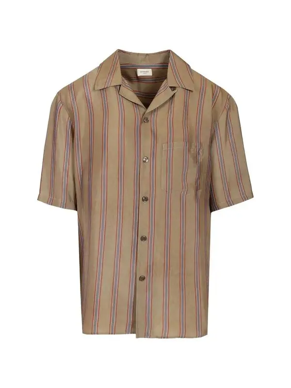Saint Laurent Casandre Striped Shirt - Multicolor