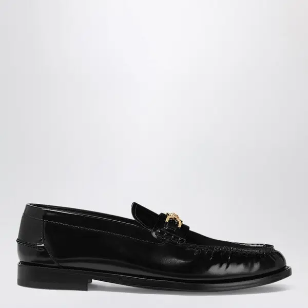 Versace Leather Medusa 95 Loafers - Black