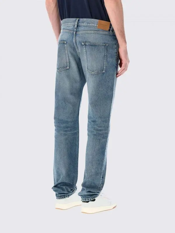 Saint Laurent Cotton Denim Jeans - Blue