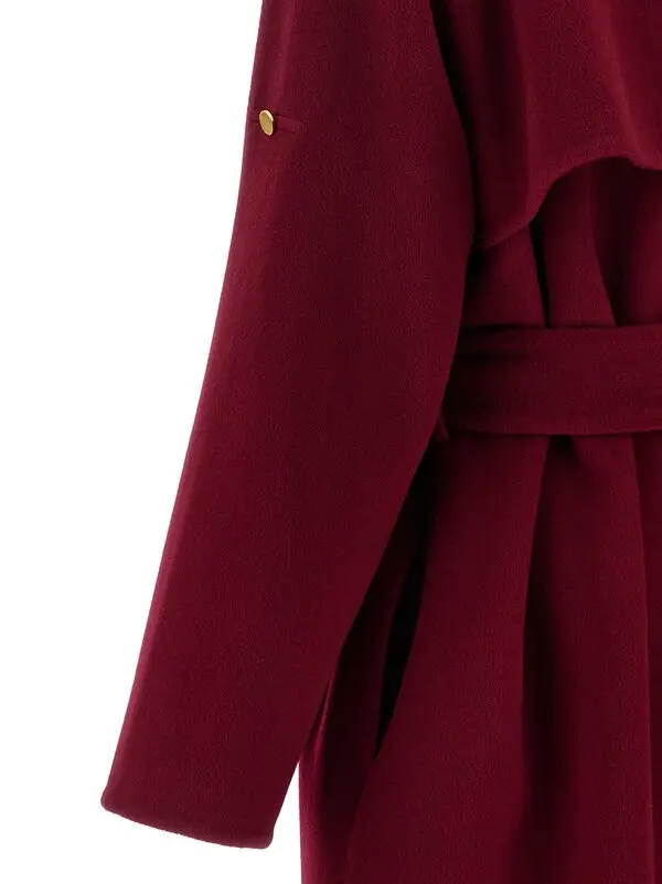 Alberta Ferretti Long Wool Coat