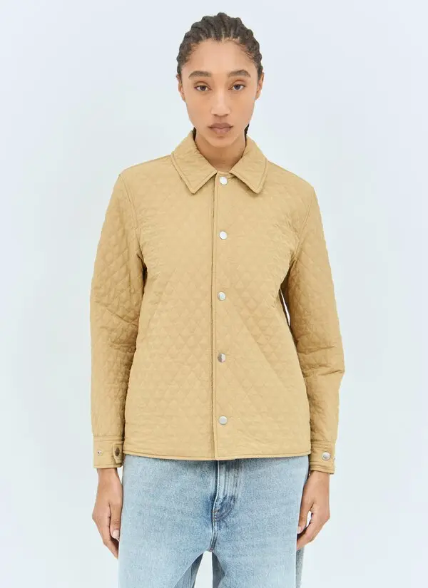 Burberry Reversible Quilted Nylon Jacket - Cream