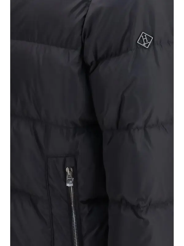 Herno Quilted Hooded Puffer Jacket - Black