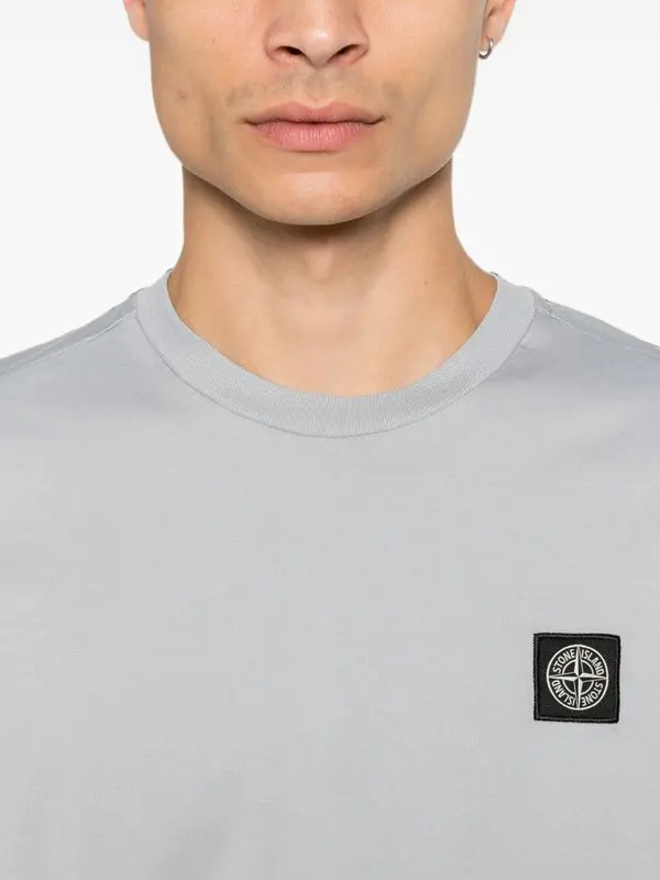 Stone Island Logo Cotton T-shirt
