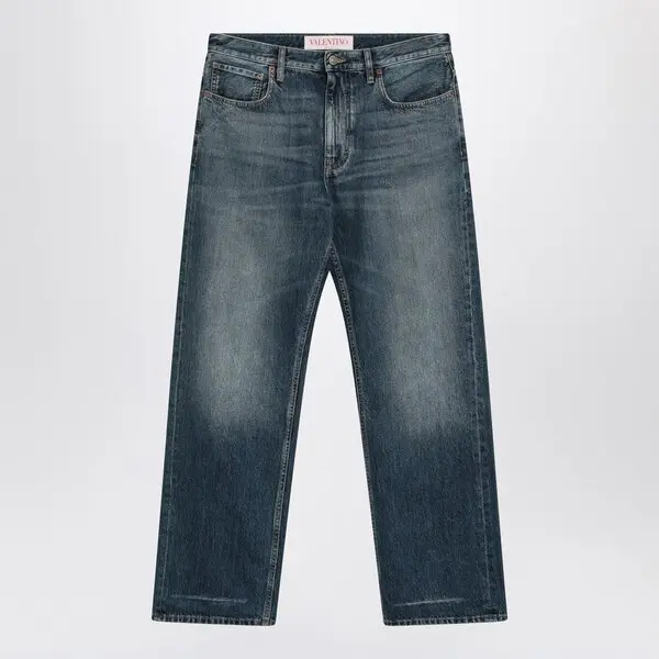Valentino Garavani Washed Denim Jeans - Blue