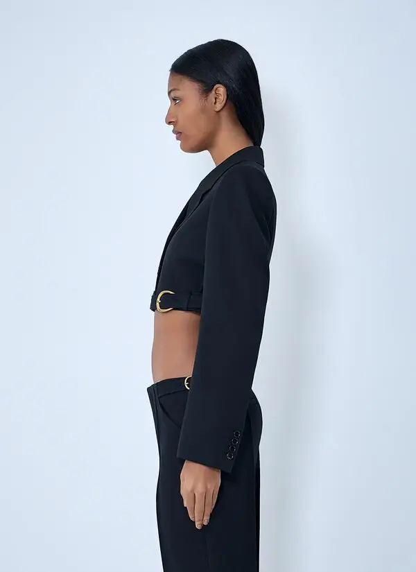 Chloé Cropped Wool Blazer