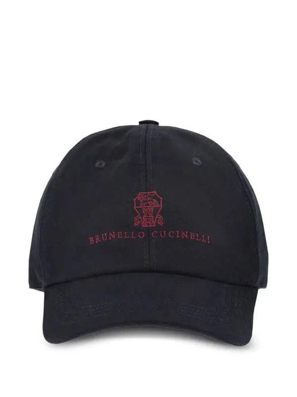 Brunello Cucinelli Logo Cotton Baseball Cap