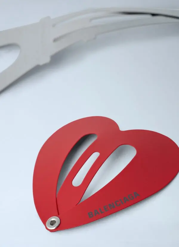 Balenciaga Set Of Two Bazaar Snp Hair Clips - Red