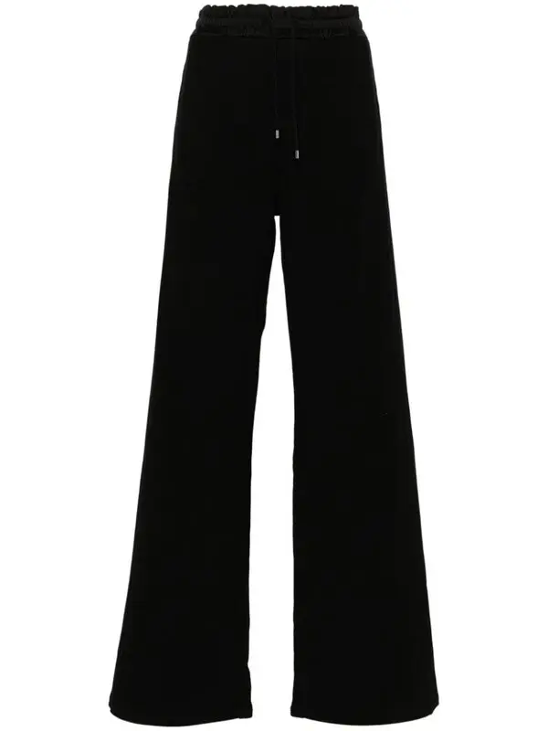 Saint Laurent Wide Leg Track Pants - Multicolor