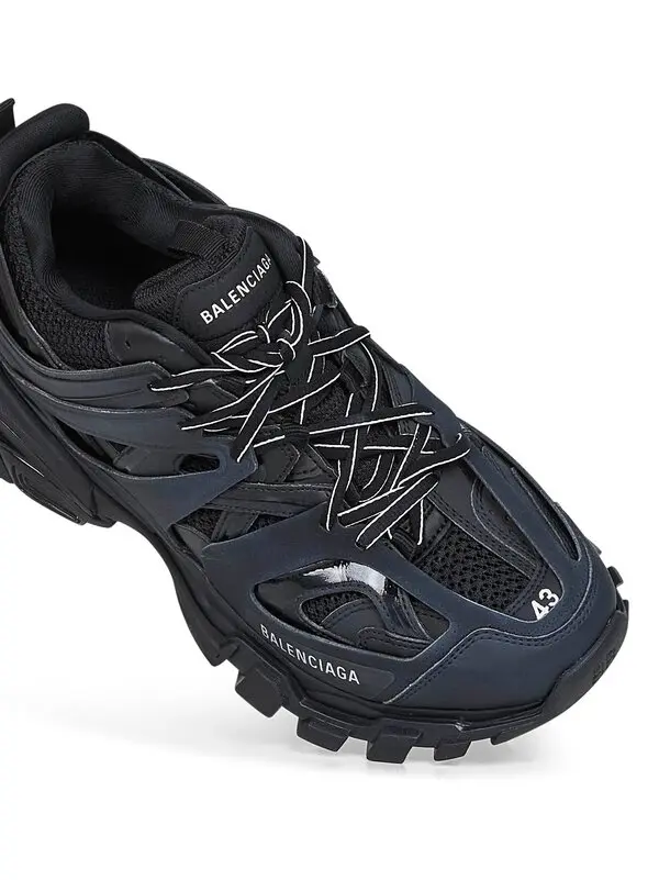 Balenciaga Black Mesh And Nylon Track Sneakers - Multicolor