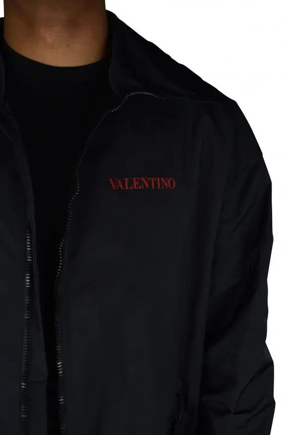 Valentino Garavani Moon Print Hooded Waterproof Jacket