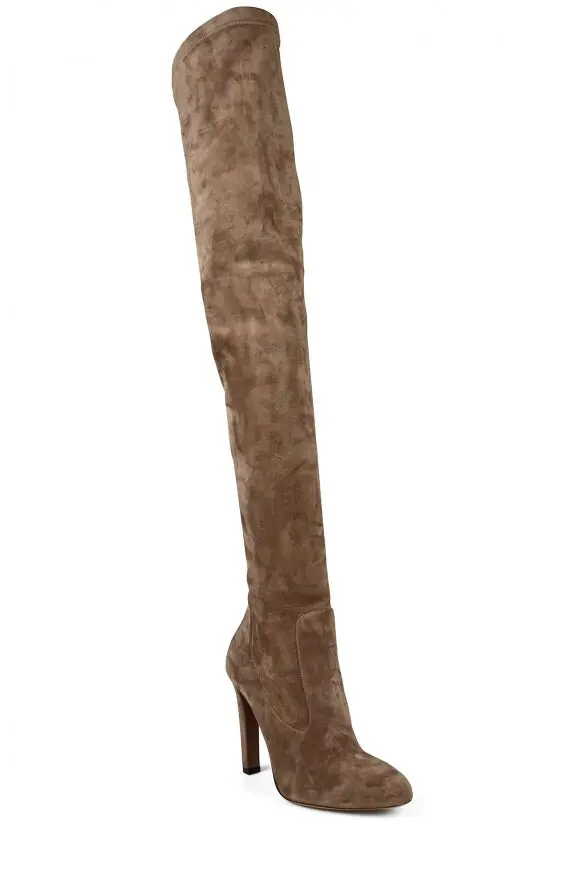 Ralph Lauren Suede Thigh-high Boots