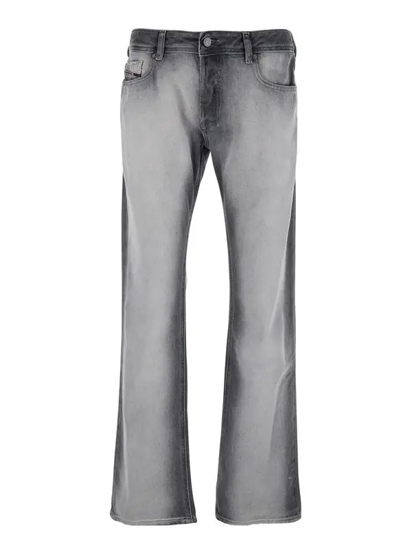 DIESEL® Grey Jeans With Five-pocket Design And Faded Effect In Cotton For - Multicolor
