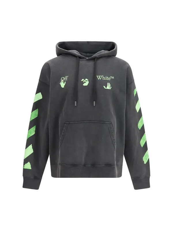 Off-White Bacco Arrow Skate Hooded Sweatshirt - Gray